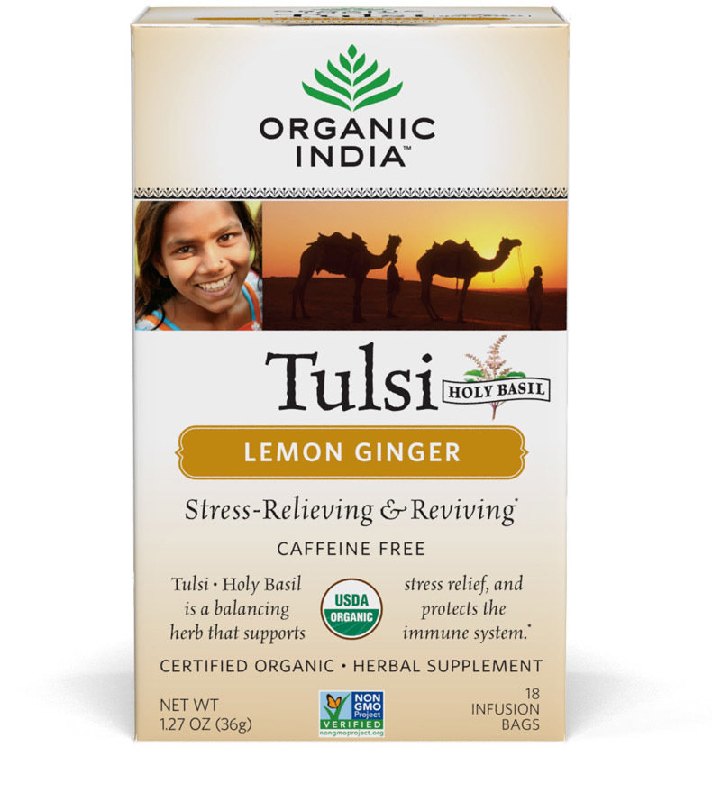 Lemon Ginger Tulsi Tea - Organic India - Ratings & Reviews | RateTea