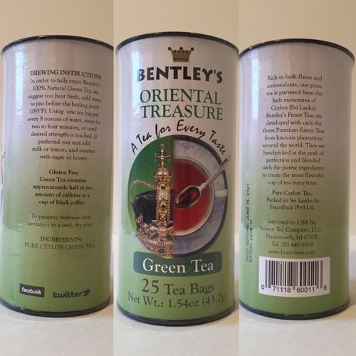 Review of Bentley's Tea Oriental Treasure Green Tea by Mariko | RateTea
