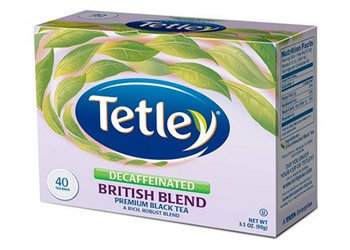 British Blend - Premium Black Tea - Decaffeinated - Tetley Tea ...