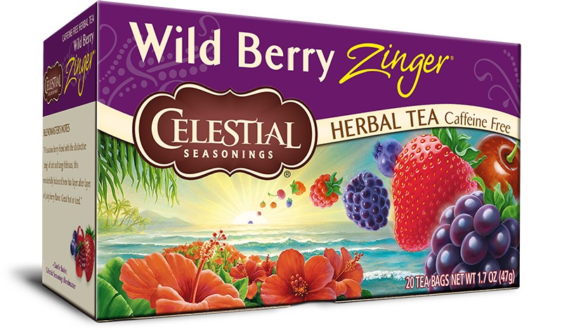 Wild Berry Zinger Herbal Tea - Celestial Seasonings - Ratings & Reviews ...